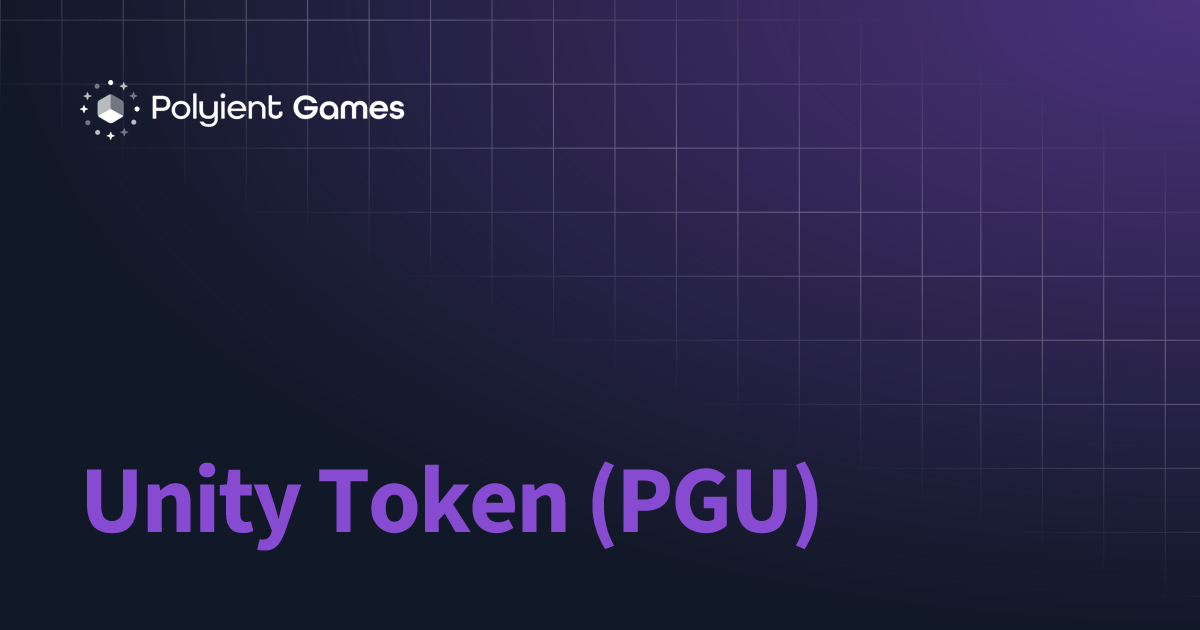 Unity Token (PGU) | Polyient Games